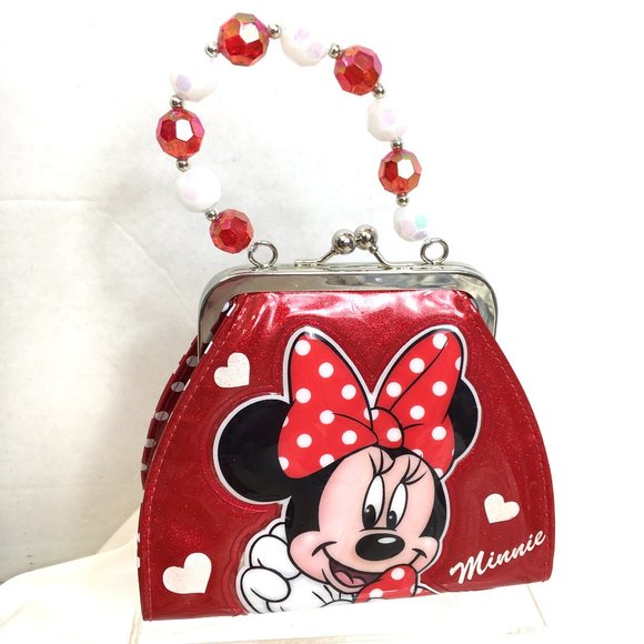 Disney | Accessories | Disney Parks Minnie Mouse Red Polka Dot Purse ...